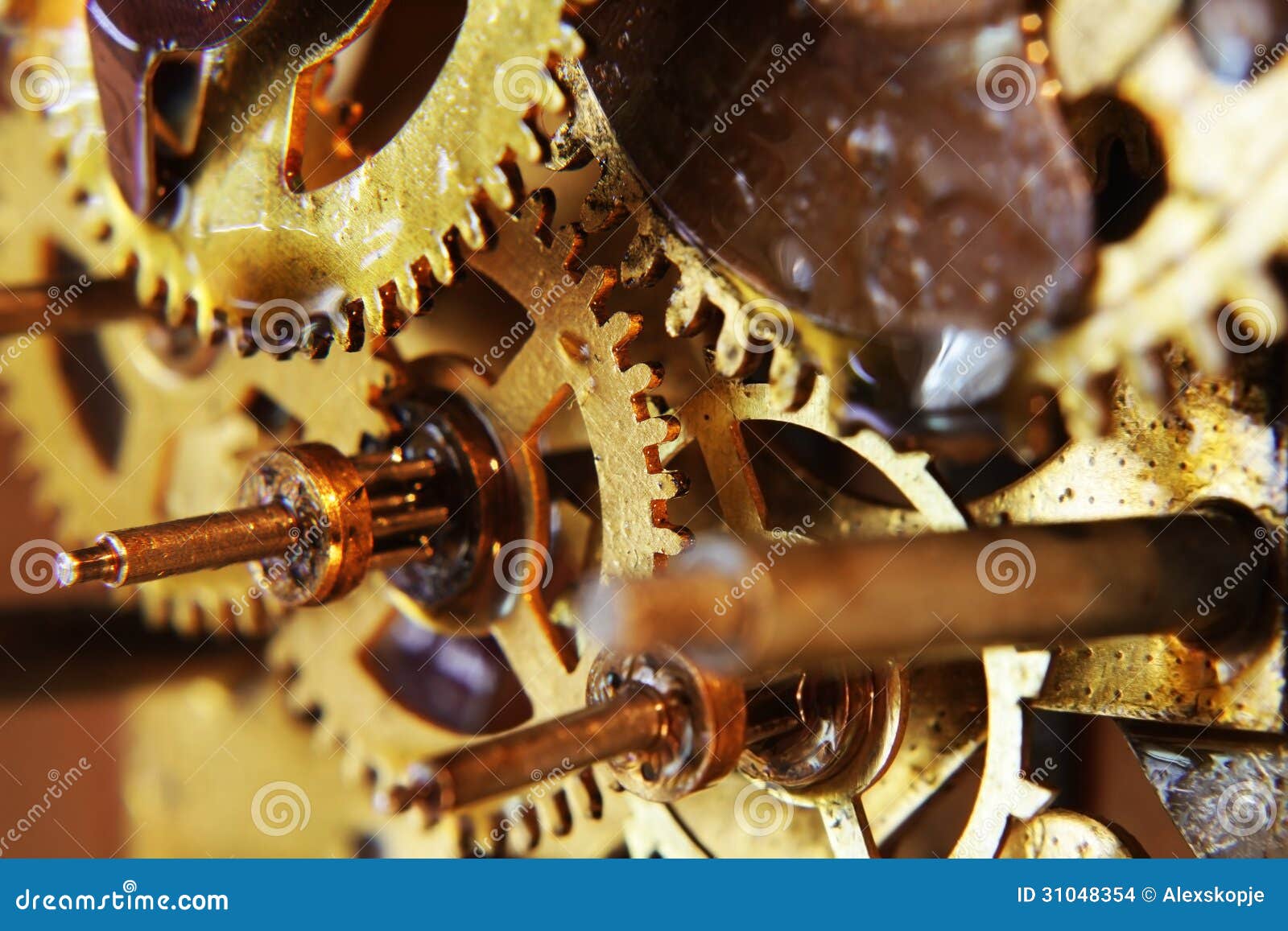 Ancient mechanical gears stock photo. Image of metal - 31048354