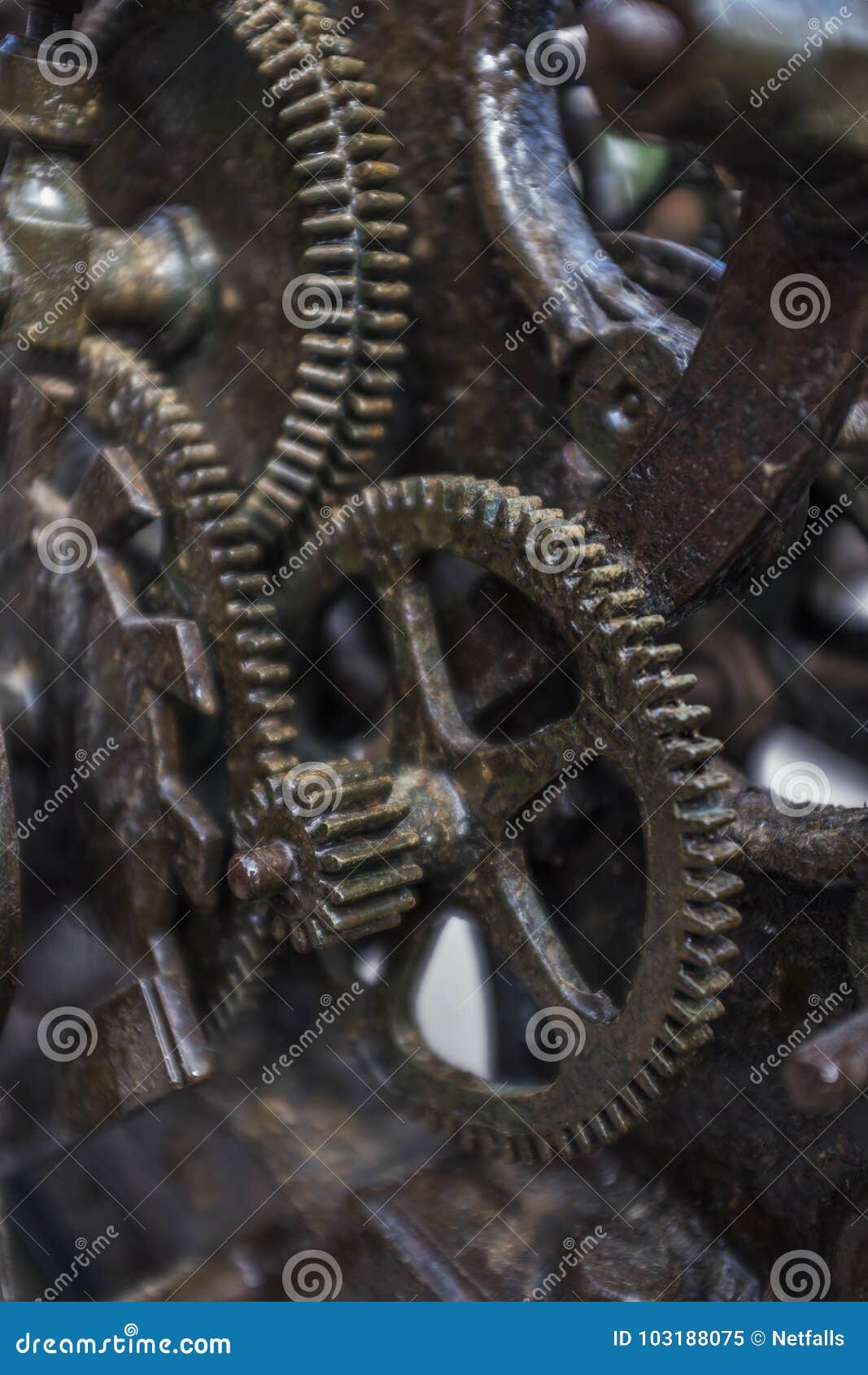 Ancient Mechanism Of The Tower Clock Royalty-Free Stock Photography ...