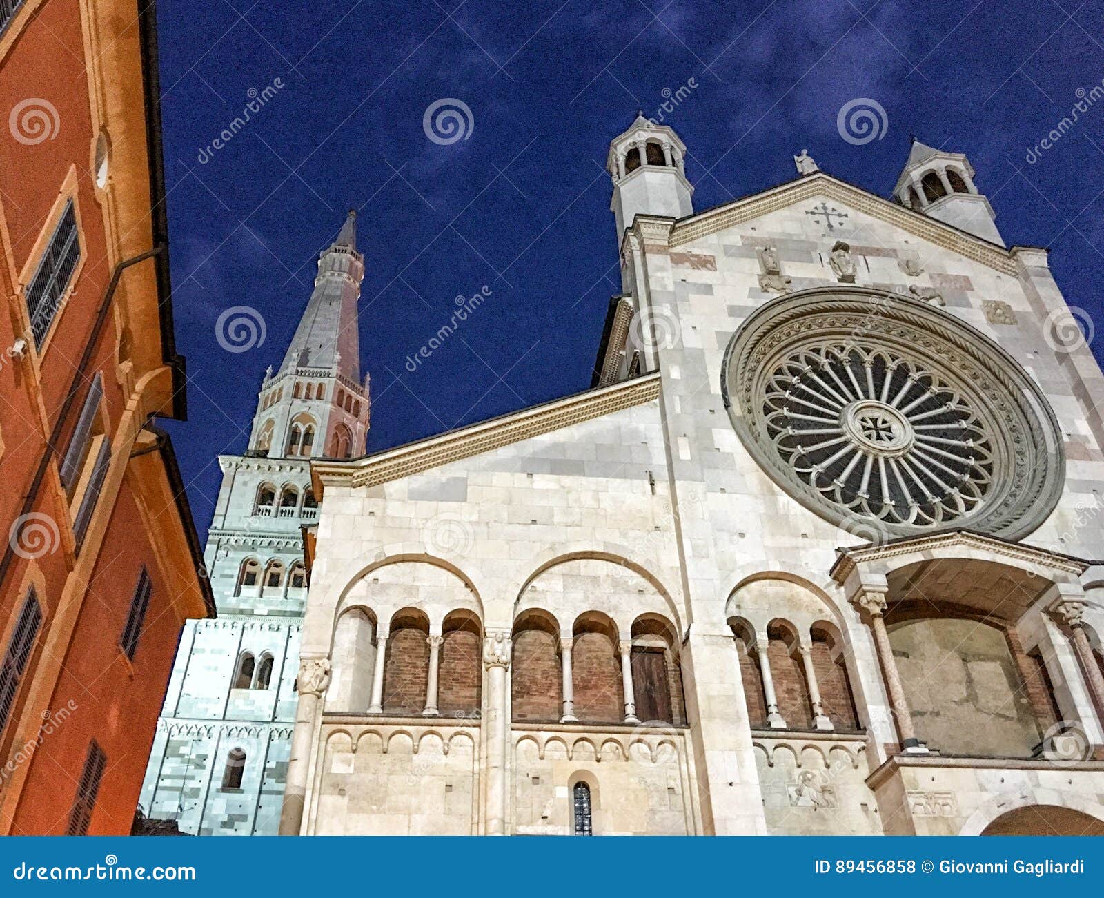 Ancient Medieval Architecture of Modena, Italy Stock Photo - Image of ...