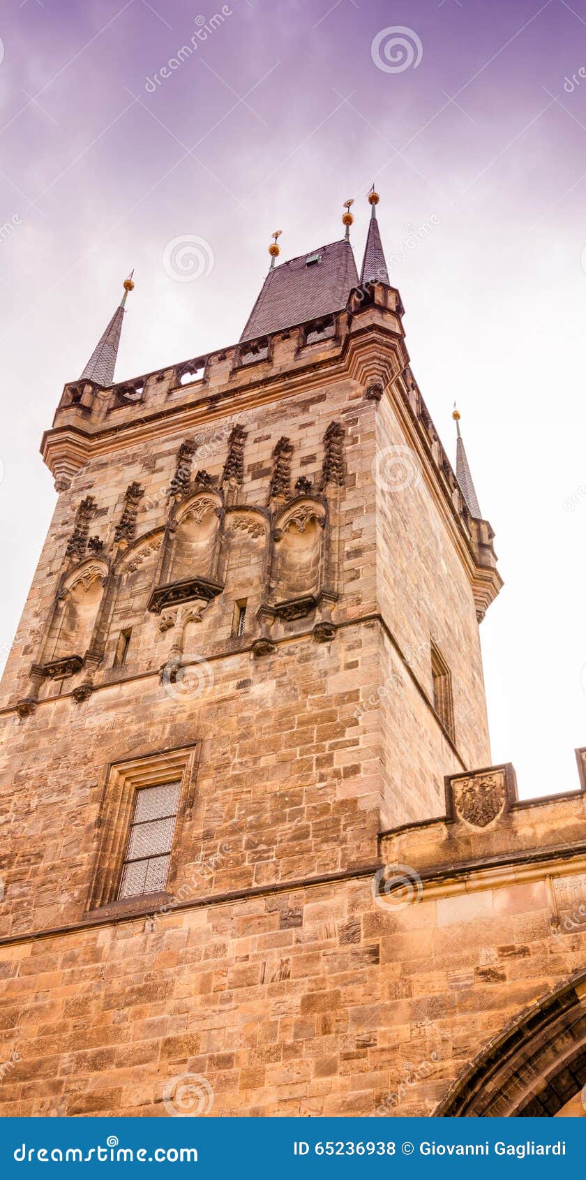 Ancient Medieval Architecture of Prague, Czech Republic, Europe Stock ...