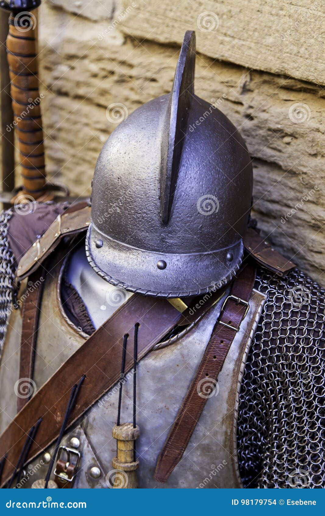 Ancient Medieval Protection and Security Armor Stock Photo - Image of ...