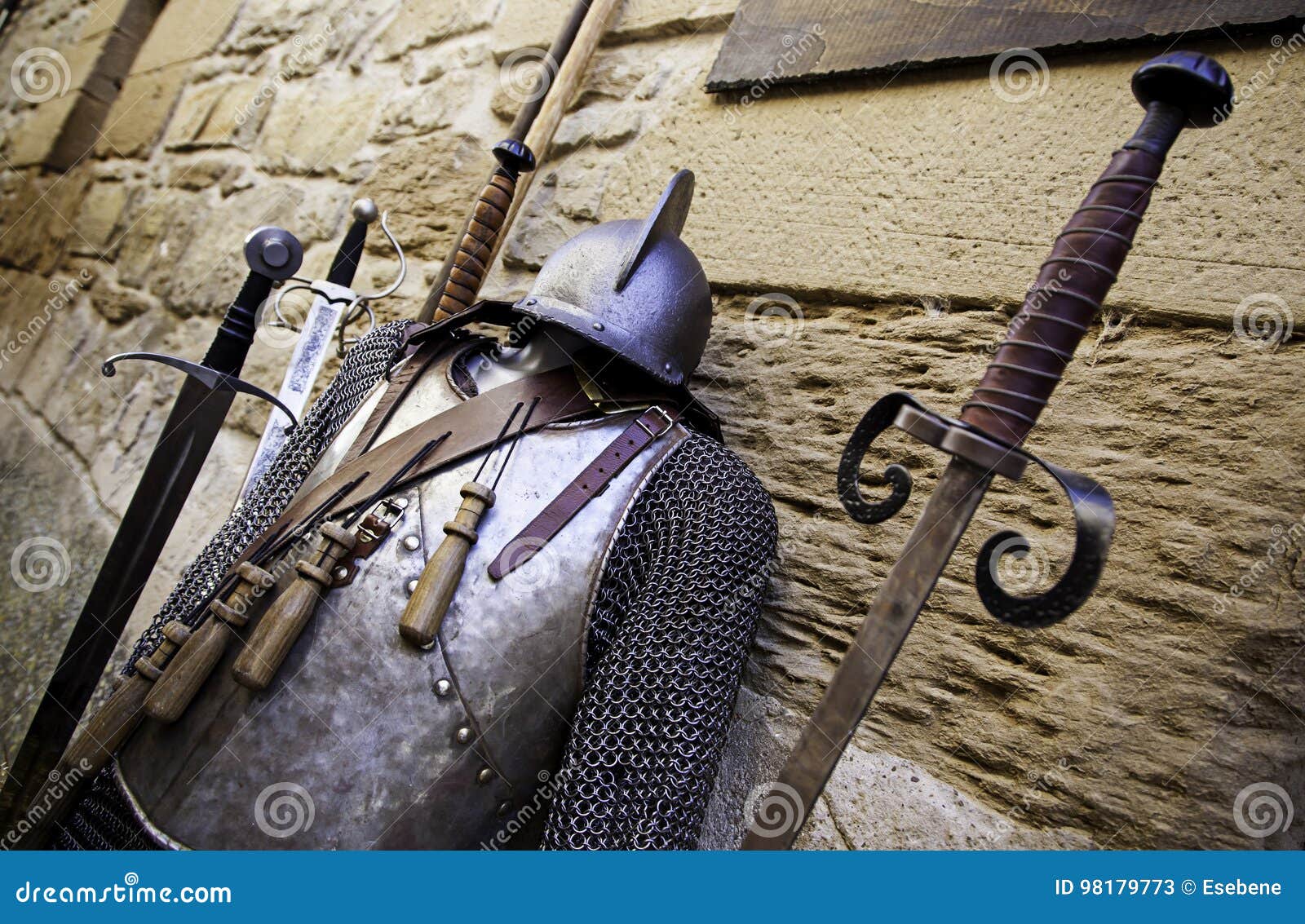 Ancient Medieval Protection and Security Armor Stock Image - Image of ...