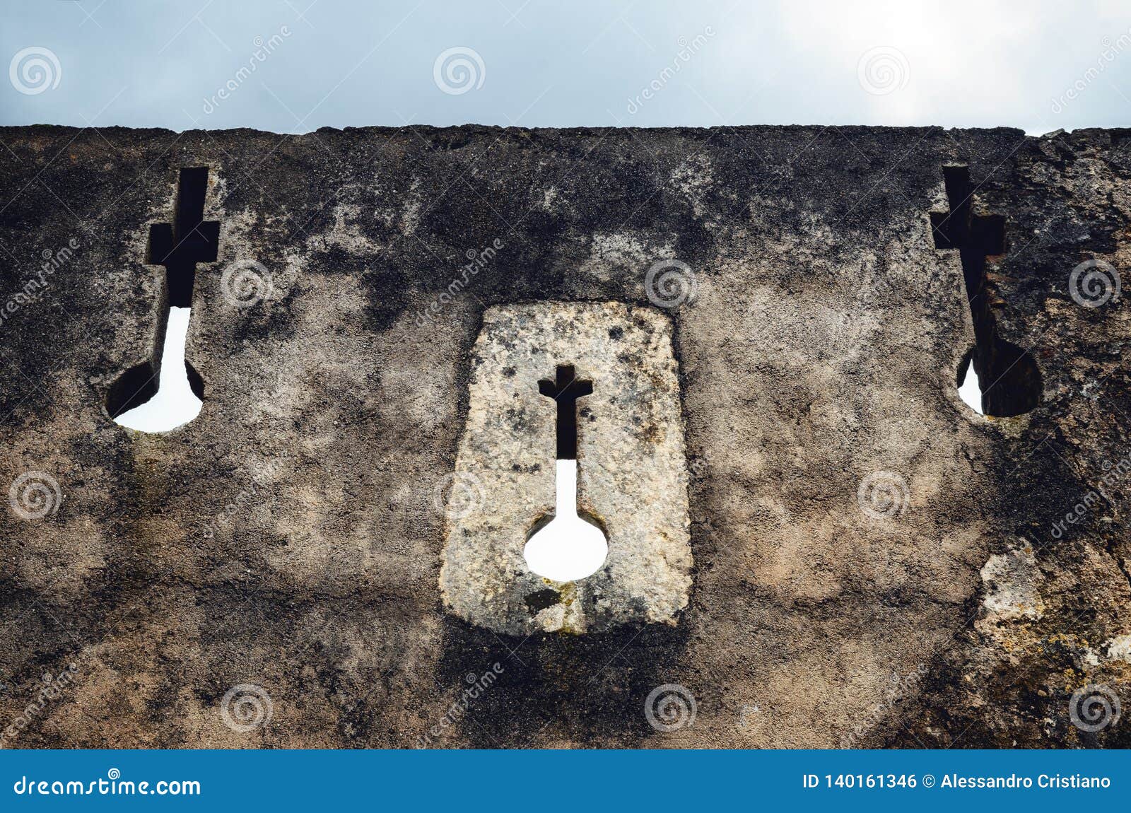 Arrow Slit In Castle Wall Stock Photography | CartoonDealer.com #18615206