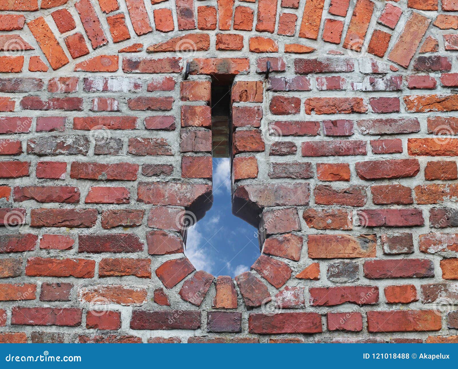 Medieval Brickwork On Stone Foundations Royalty-Free Stock Photography ...