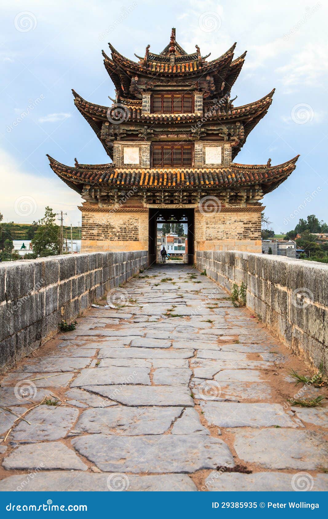 Ancient Medieval Bridge in China Stock Image - Image of stone ...