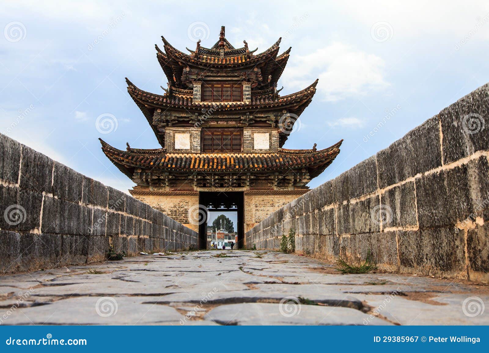 Ancient Medieval Bridge in China Stock Image - Image of scenery ...