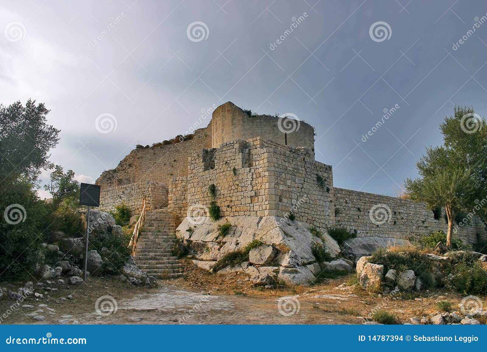 Ancient Medieval Castle Ruins Stock Photo - Image of ancient, defense ...