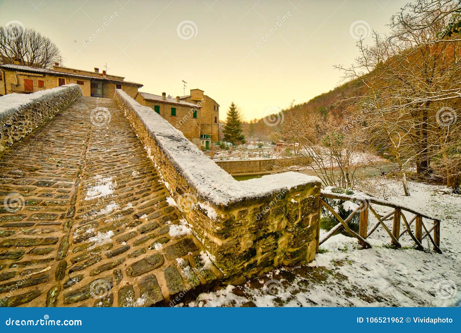Bridge with donkey back stock photo. Image of maesta - 106521962