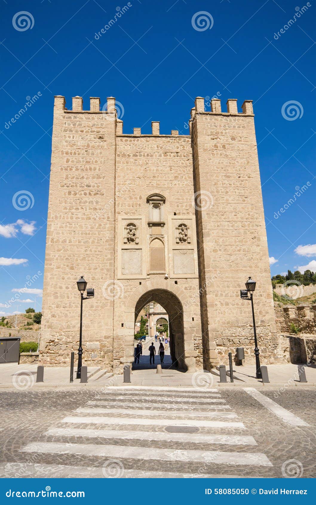 Ancient Medieval Gate in Toledo, Spain. Stock Photo - Image of culture ...