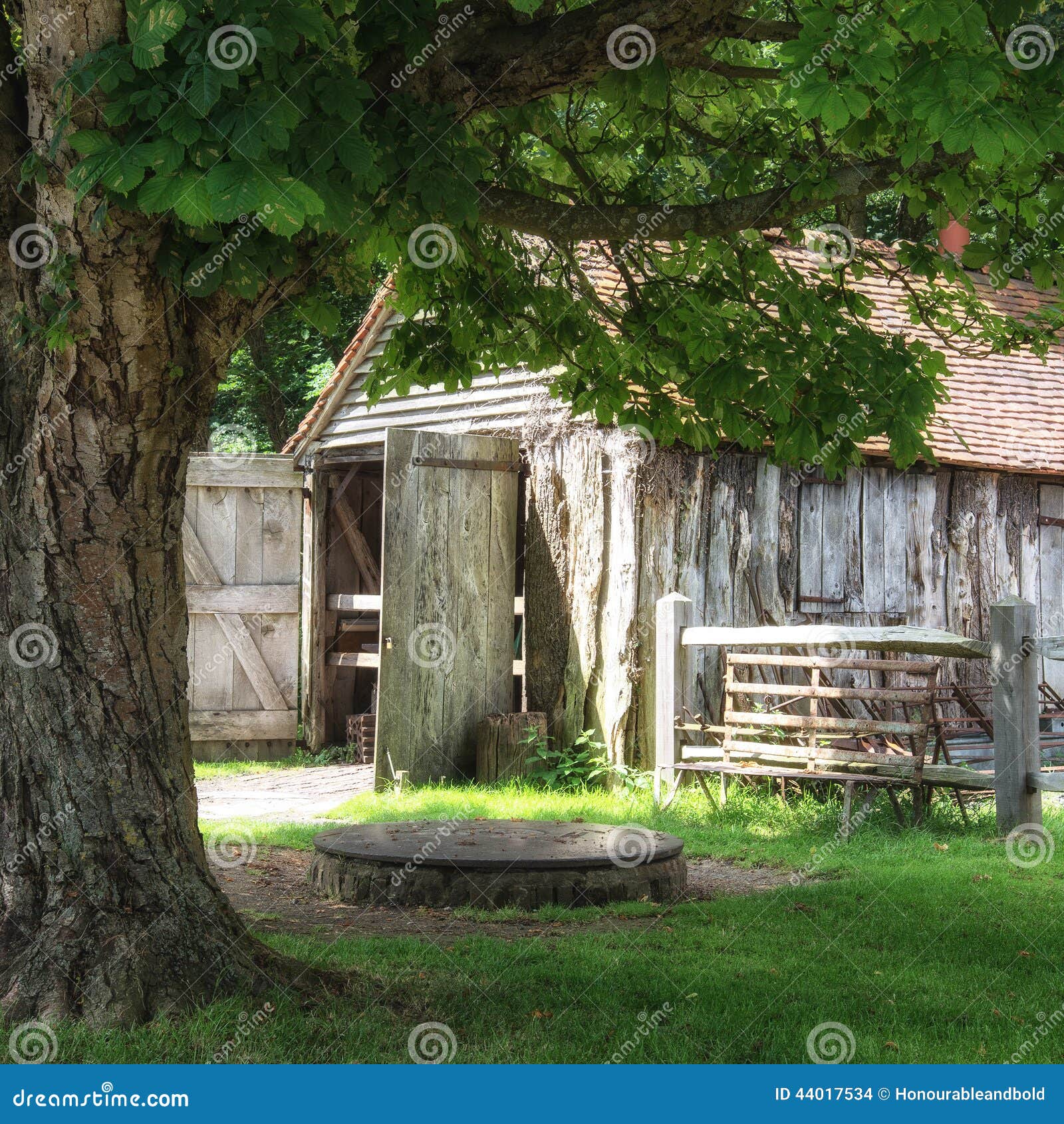 Ancient Medieval Ironmonger Shed in Forest Landscape Setting Stock ...