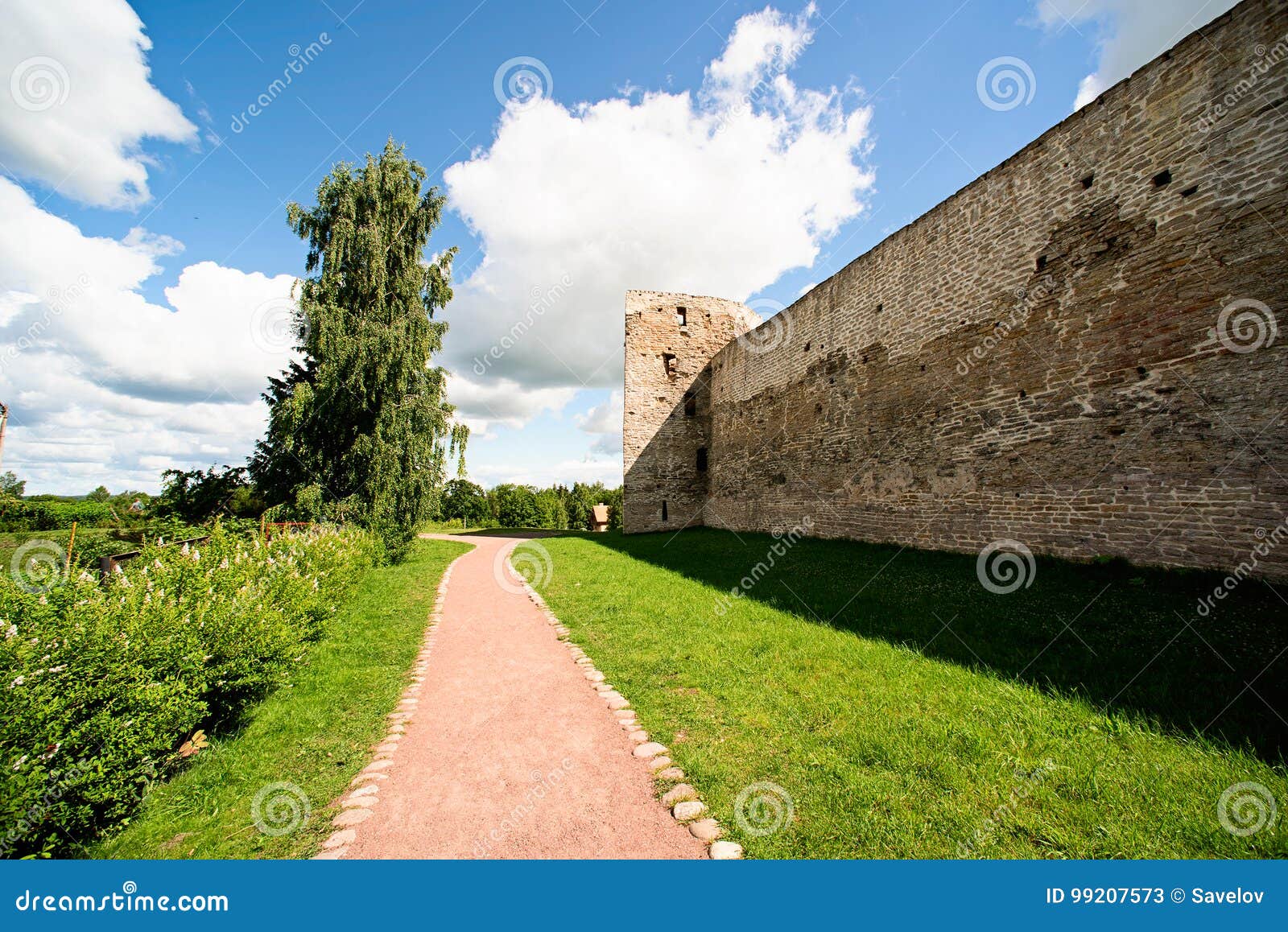 Ancient Medieval Limestone Fortress Stock Image - Image of culture ...