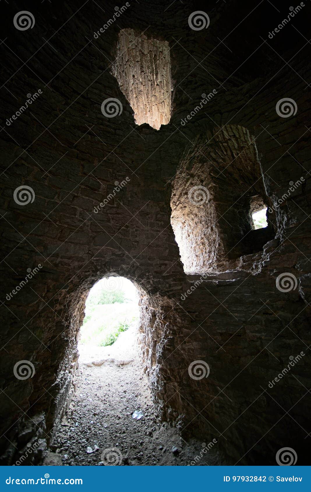 Ancient Medieval Limestone Tower Stock Photo - Image of ancient, dark ...