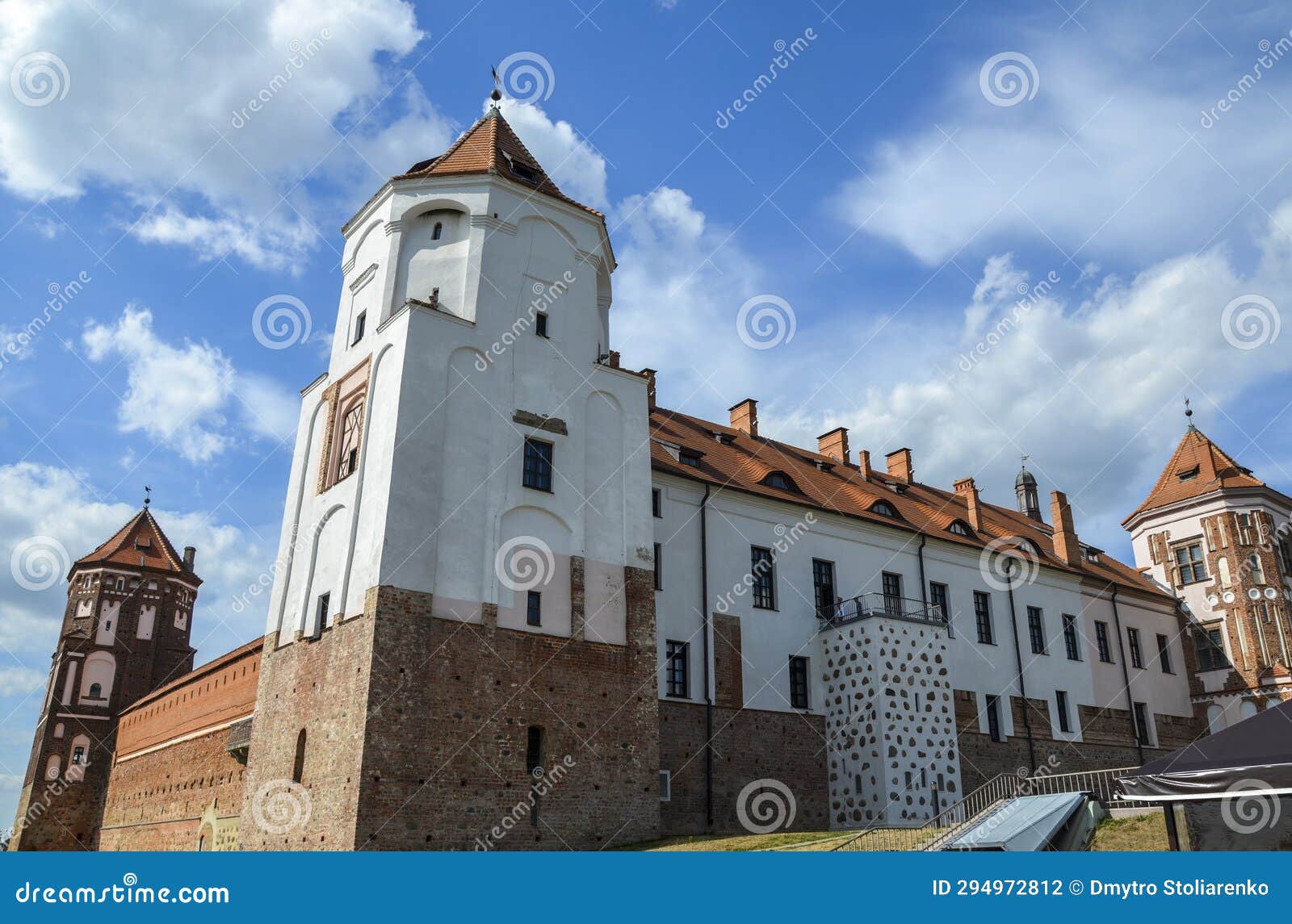 Ancient Medieval Mir Castle Complex in the Town of Mir. Historical ...