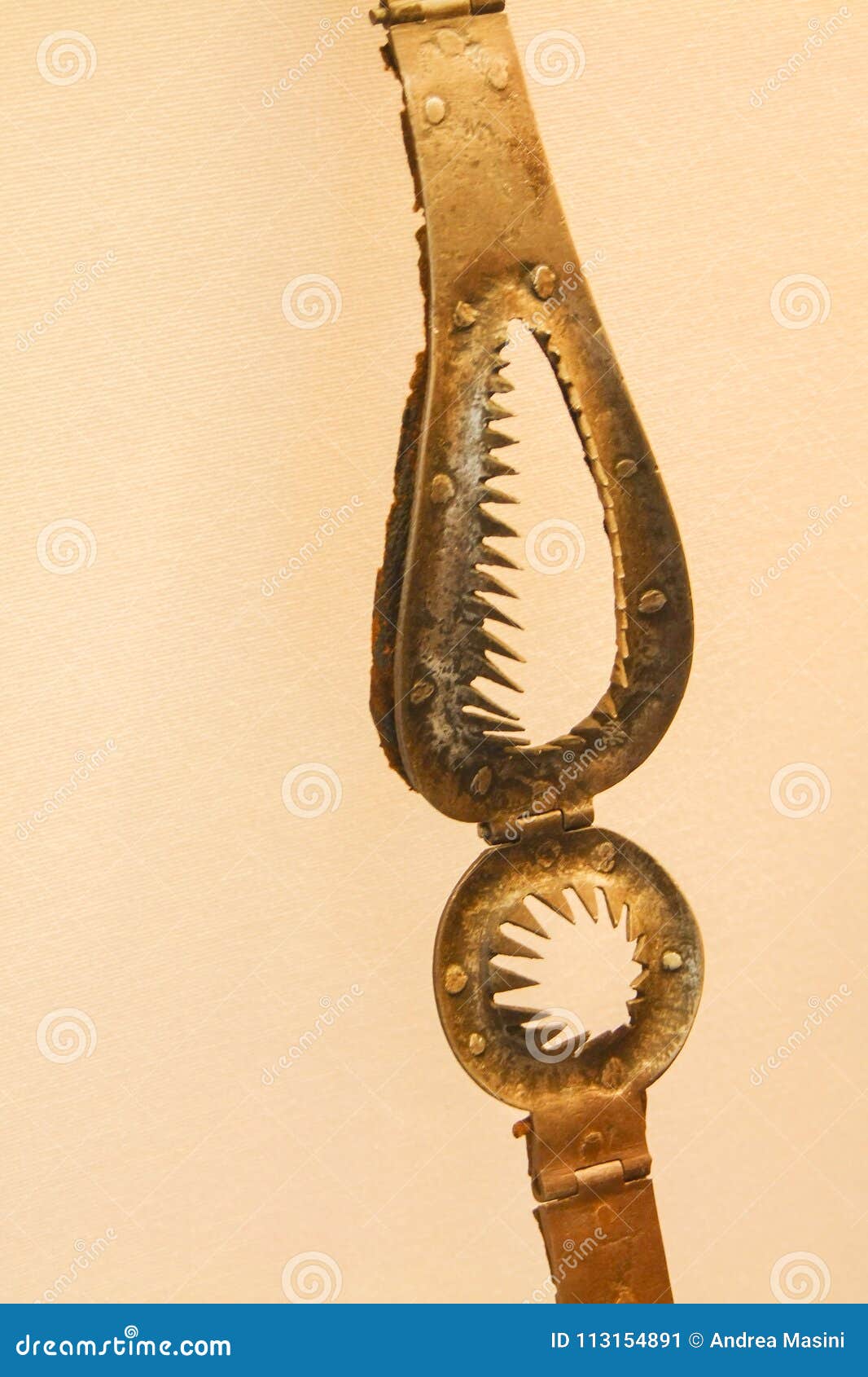 Ancient Medieval Object of Torture in Bronze Stock Image - Image of ...
