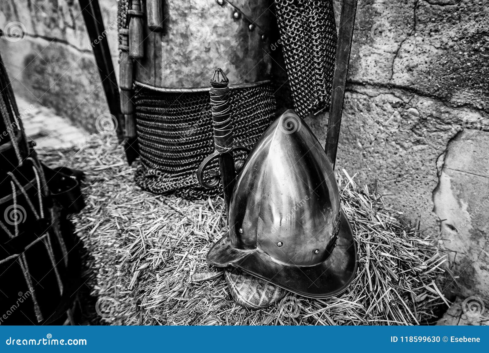 Ancient Medieval Protection and Security Armor Stock Photo - Image of ...