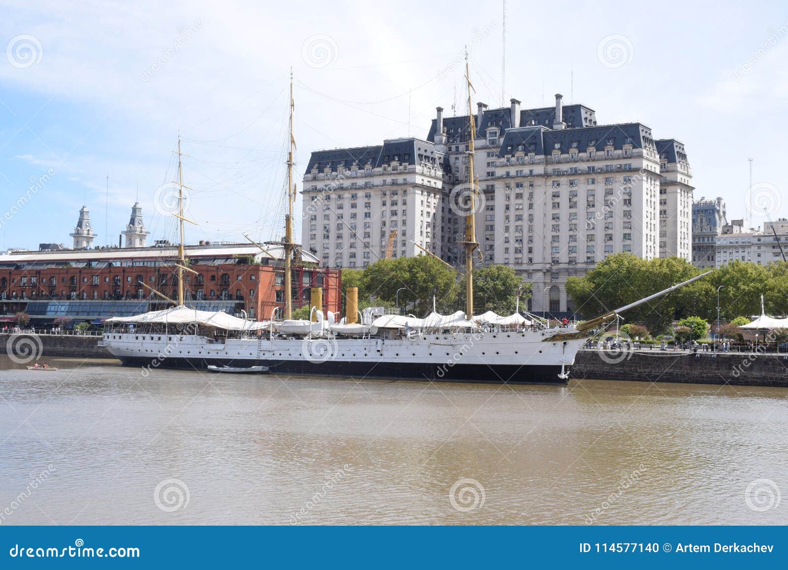 Ancient Medieval Ship at the Pier on the River Stock Photo - Image of ...