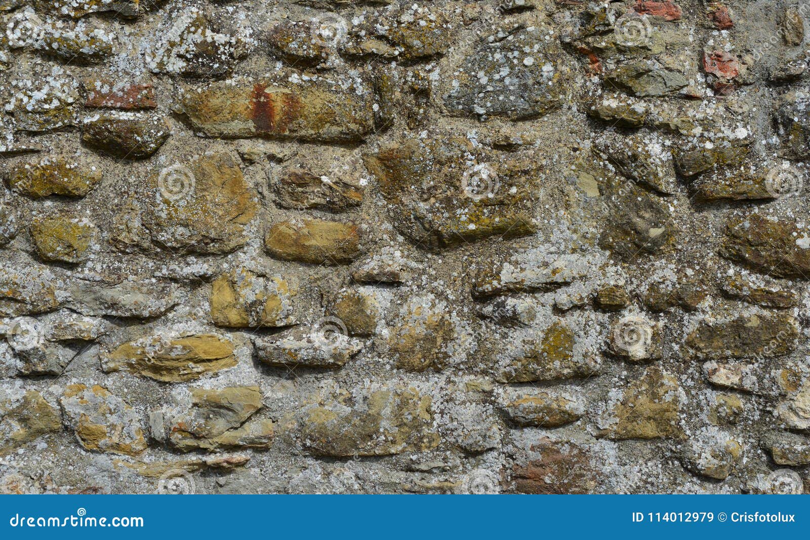 Old Medieval Wall with Moss Background Stock Image - Image of material ...