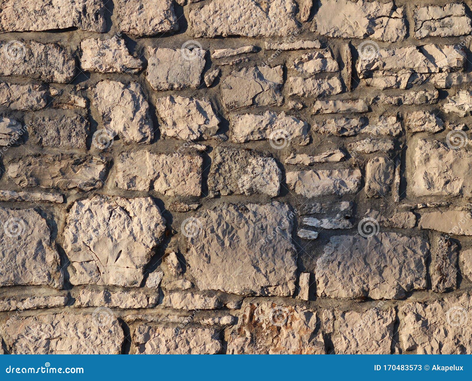 Ancient Medieval Stone Masonry. Texture of a Fragment of a Wall of an ...