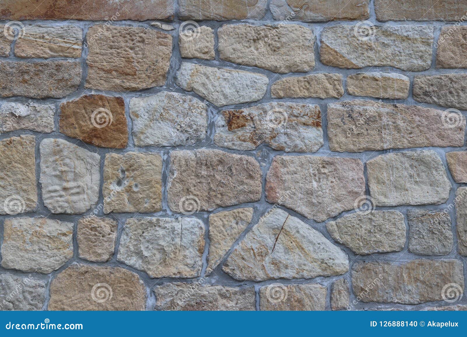 Ancient Medieval Stone Masonry. Texture of a Fragment of a Wall of an ...