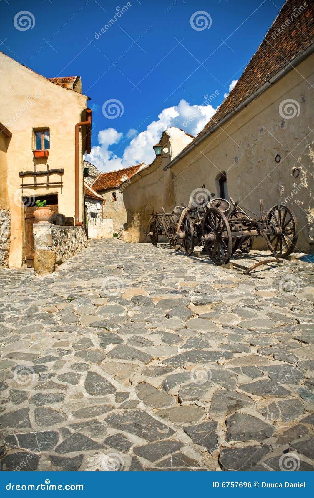 Ancient medieval street stock photo. Image of vintage - 6757696