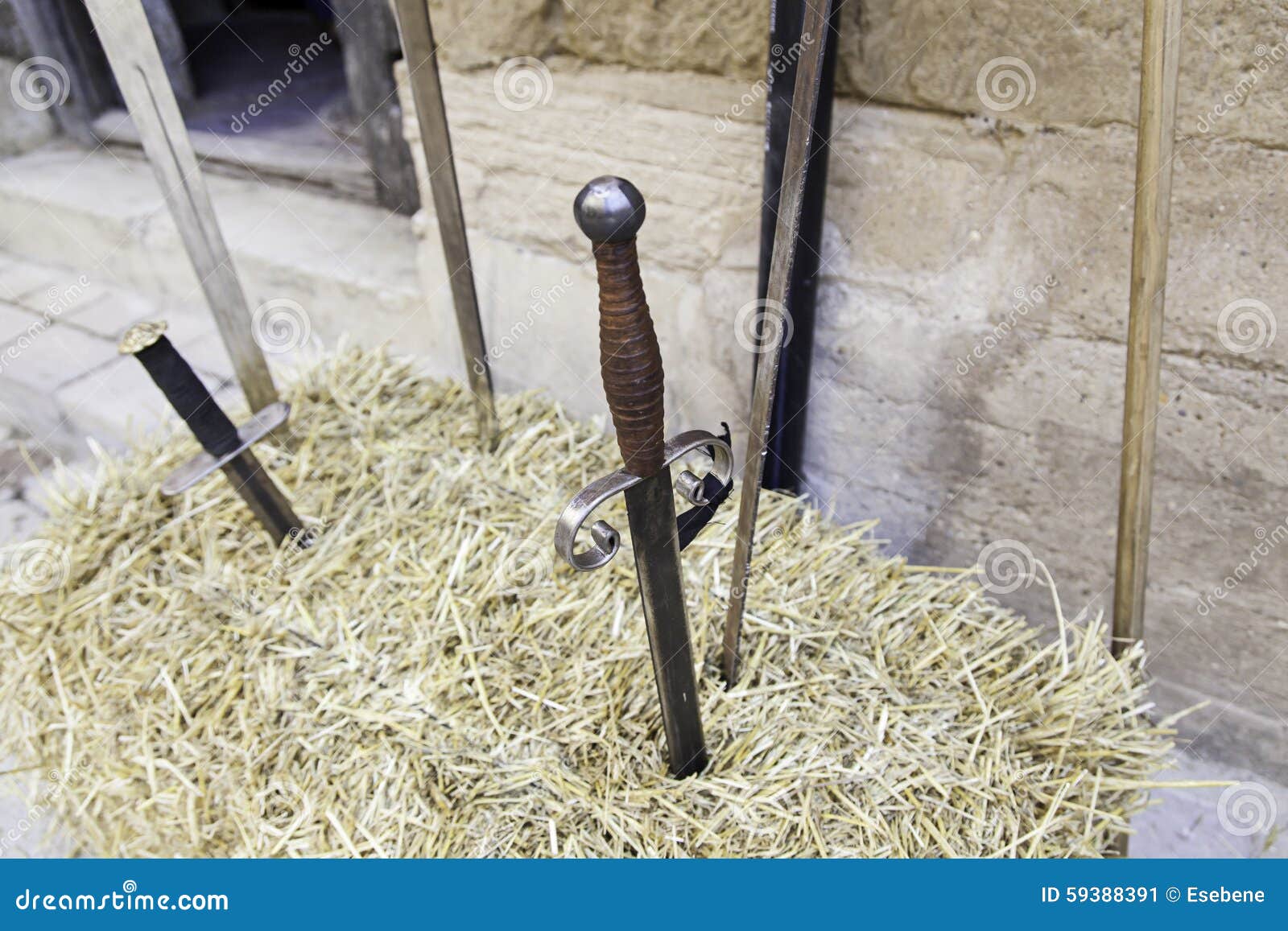 Ancient medieval swords stock image. Image of decorative - 59388391