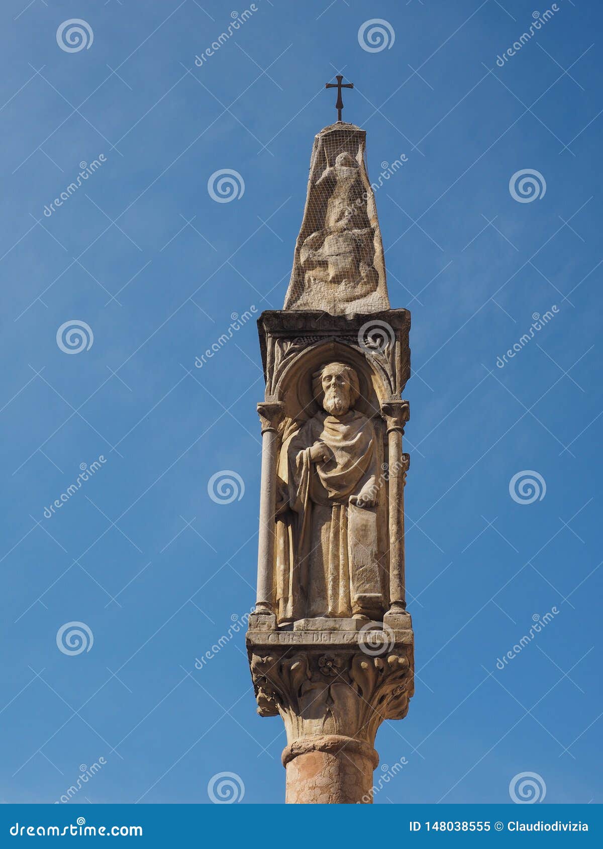 Ancient Medieval Wayside Shrine in Verona Stock Image - Image of ...