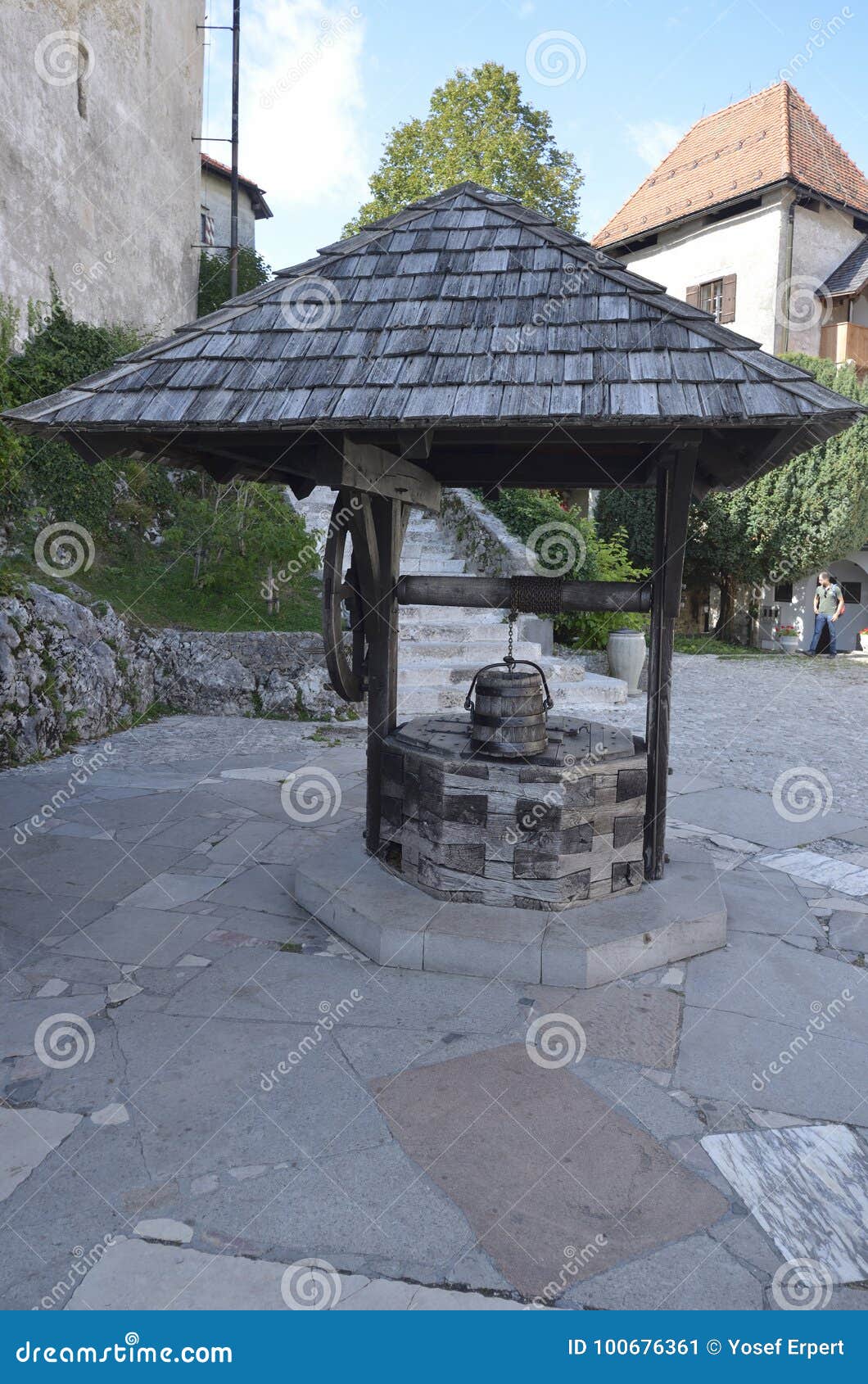 Ancient medieval well stock image. Image of medieval - 100676361