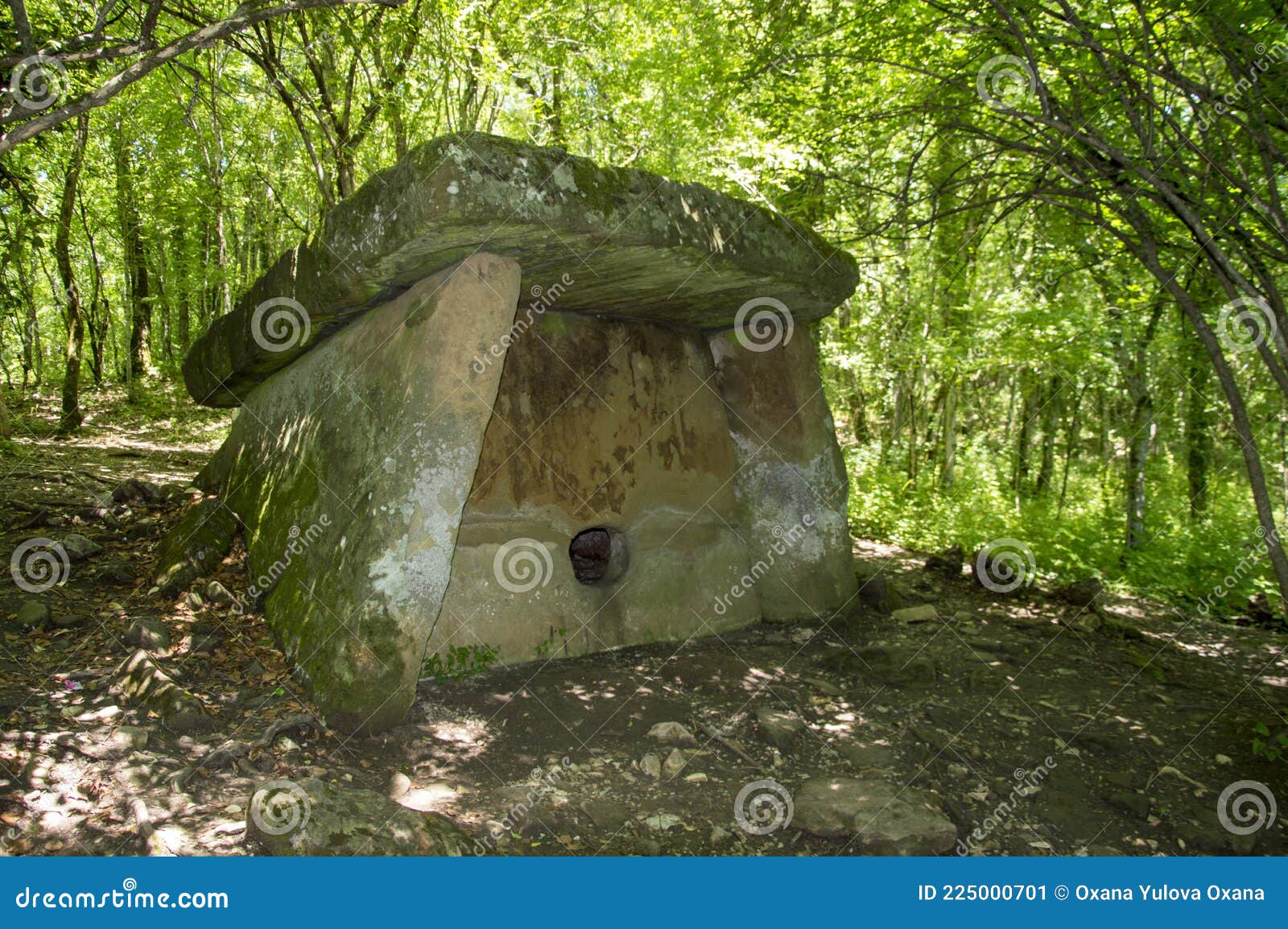 Ancient Megalithic Structure Dolmen in the Forest Stock Image - Image ...