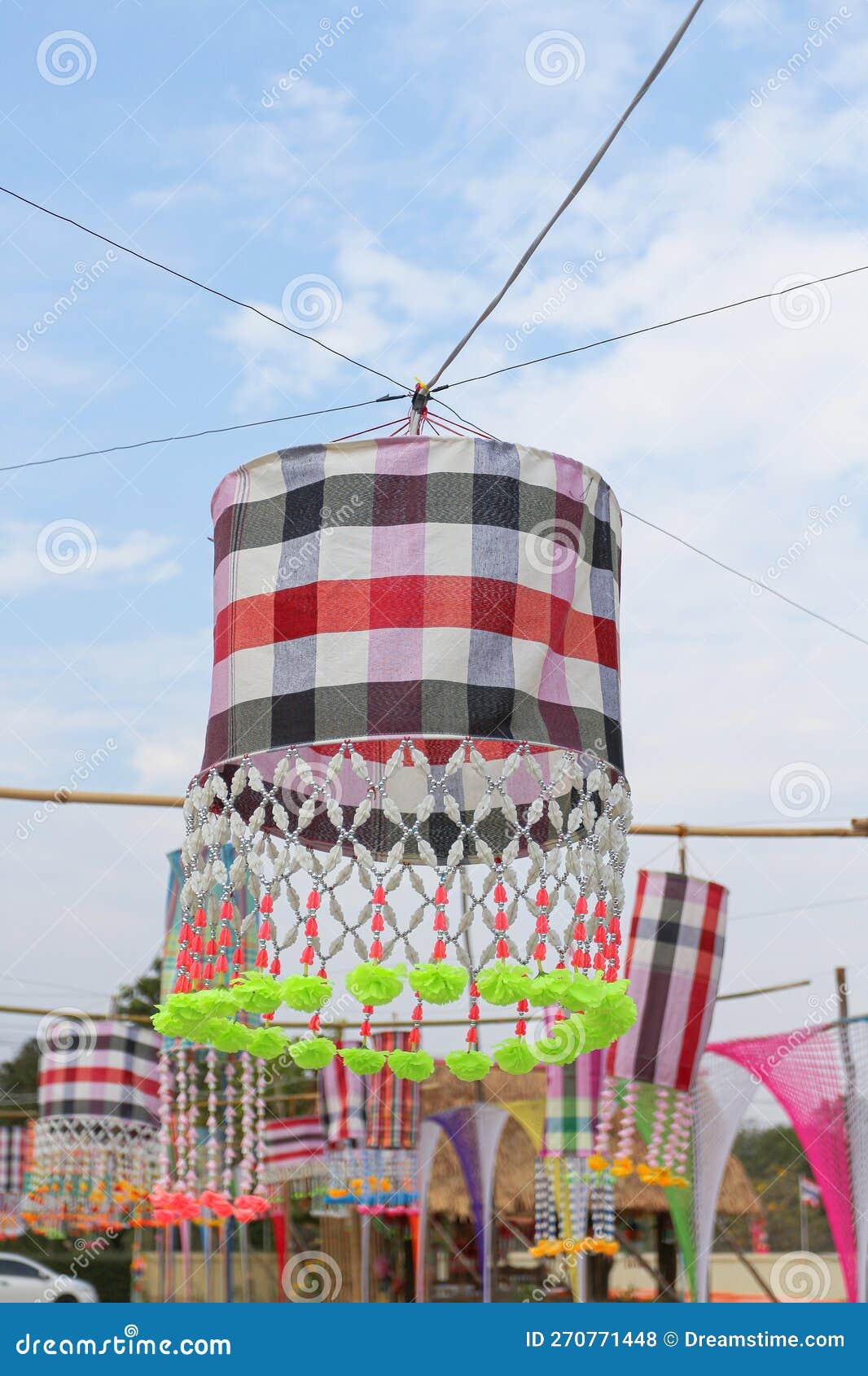 An Ancient Merit-making Tradition Using Objects and Flags Decorated ...