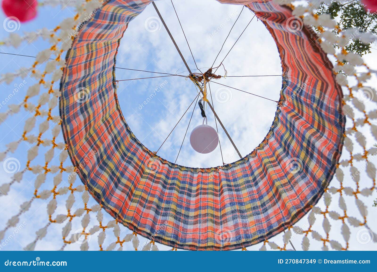 An Ancient Merit-making Tradition Using Objects and Flags Decorated ...