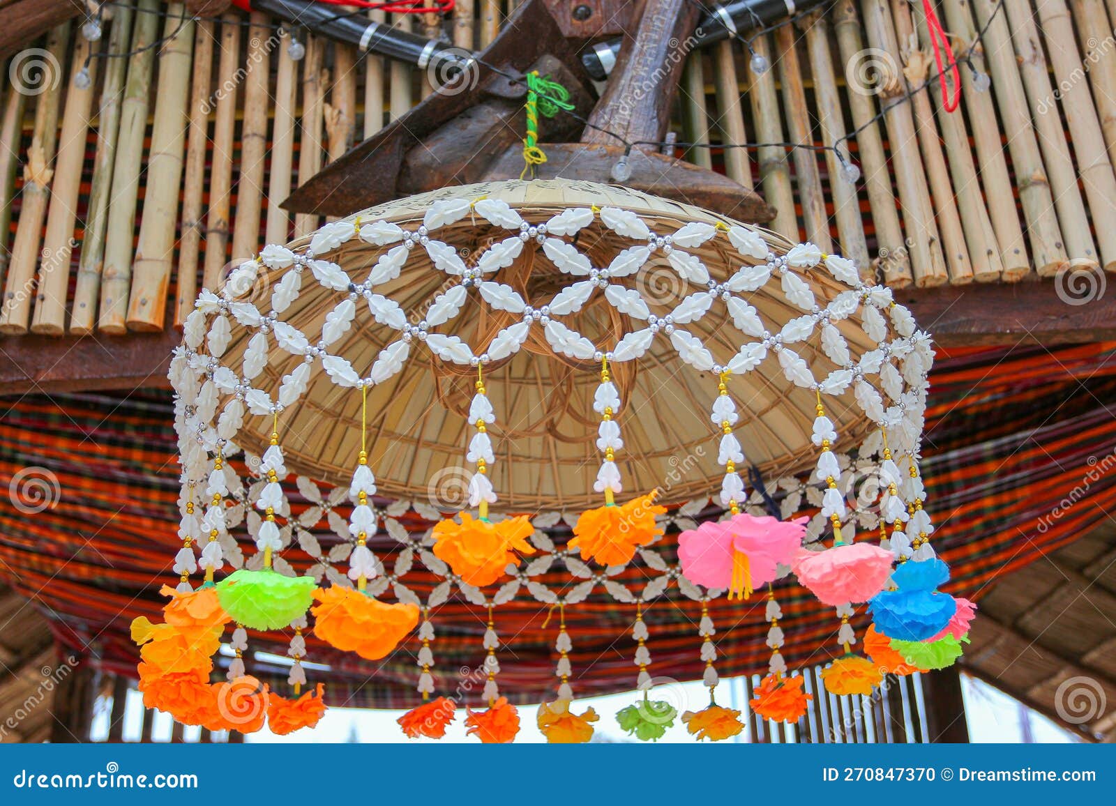 An Ancient Merit-making Tradition Using Objects and Flags Decorated ...