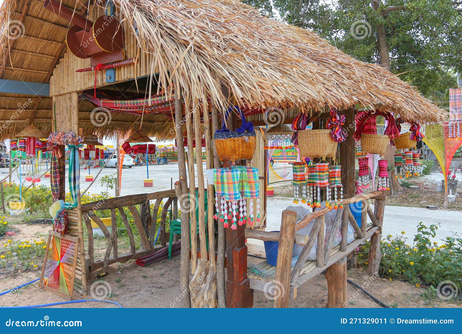 An Ancient Merit-making Tradition Using Objects and Flags Decorated ...