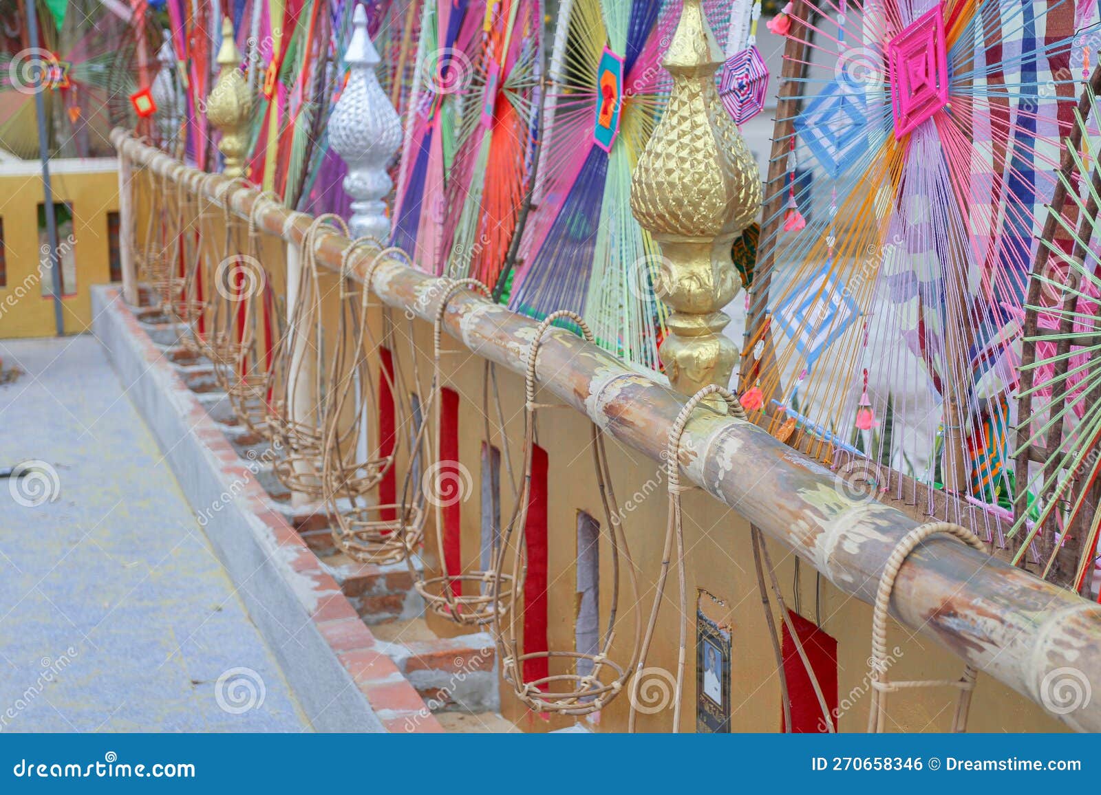 An Ancient Merit-making Tradition Using Objects and Flags Decorated ...