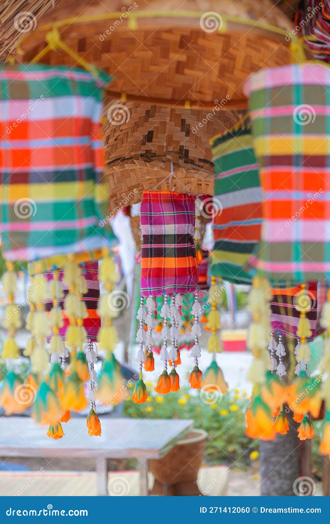An Ancient Merit-making Tradition Using Objects and Flags Decorated ...
