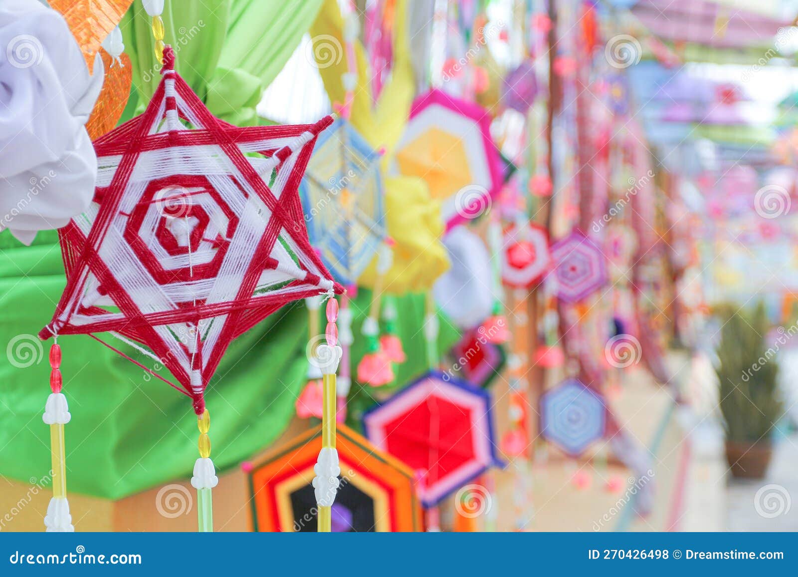 An Ancient Merit-making Tradition Using Objects and Flags Decorated ...