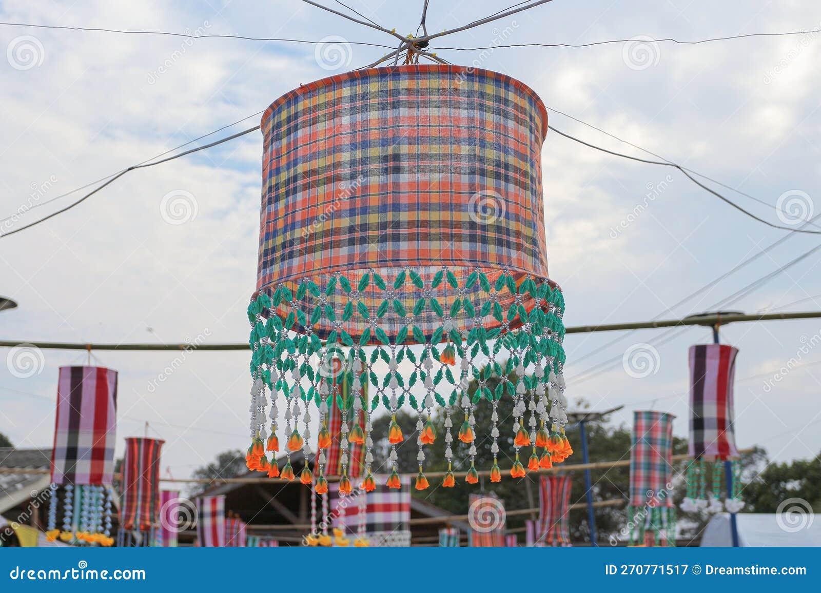 An Ancient Merit-making Tradition Using Objects and Flags Decorated ...