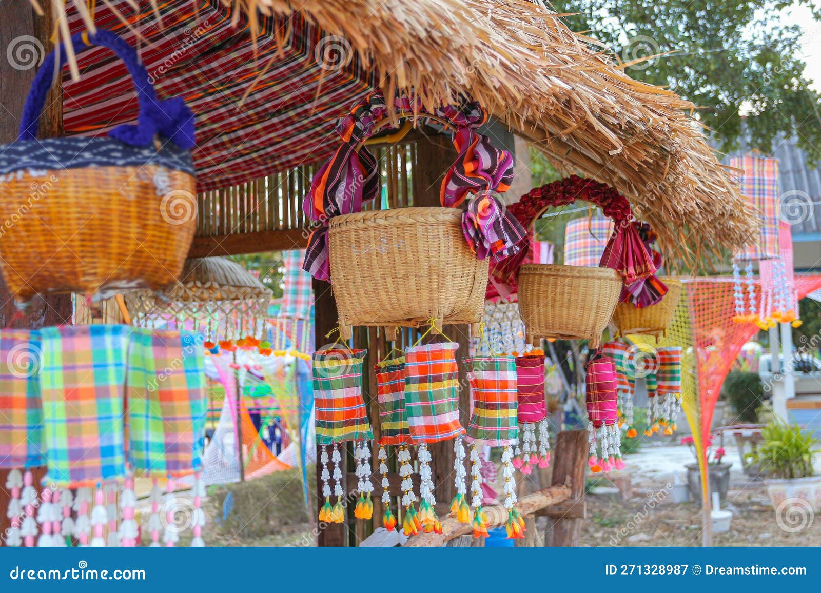 An Ancient Merit-making Tradition Using Objects and Flags Decorated ...
