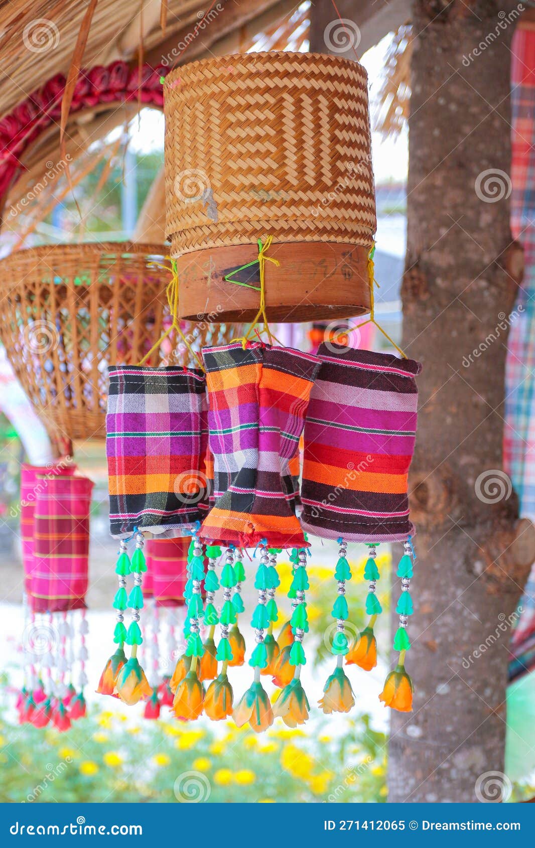 An Ancient Merit-making Tradition Using Objects and Flags Decorated ...