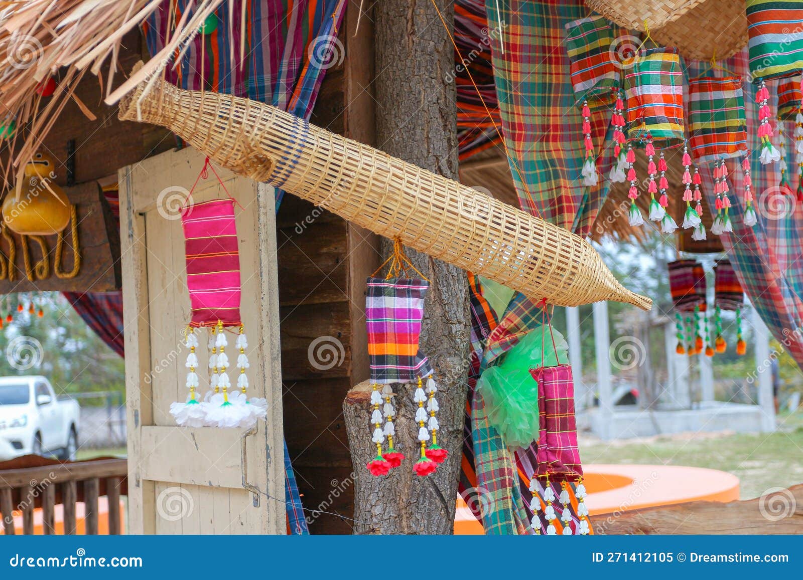An Ancient Merit-making Tradition Using Objects and Flags Decorated ...