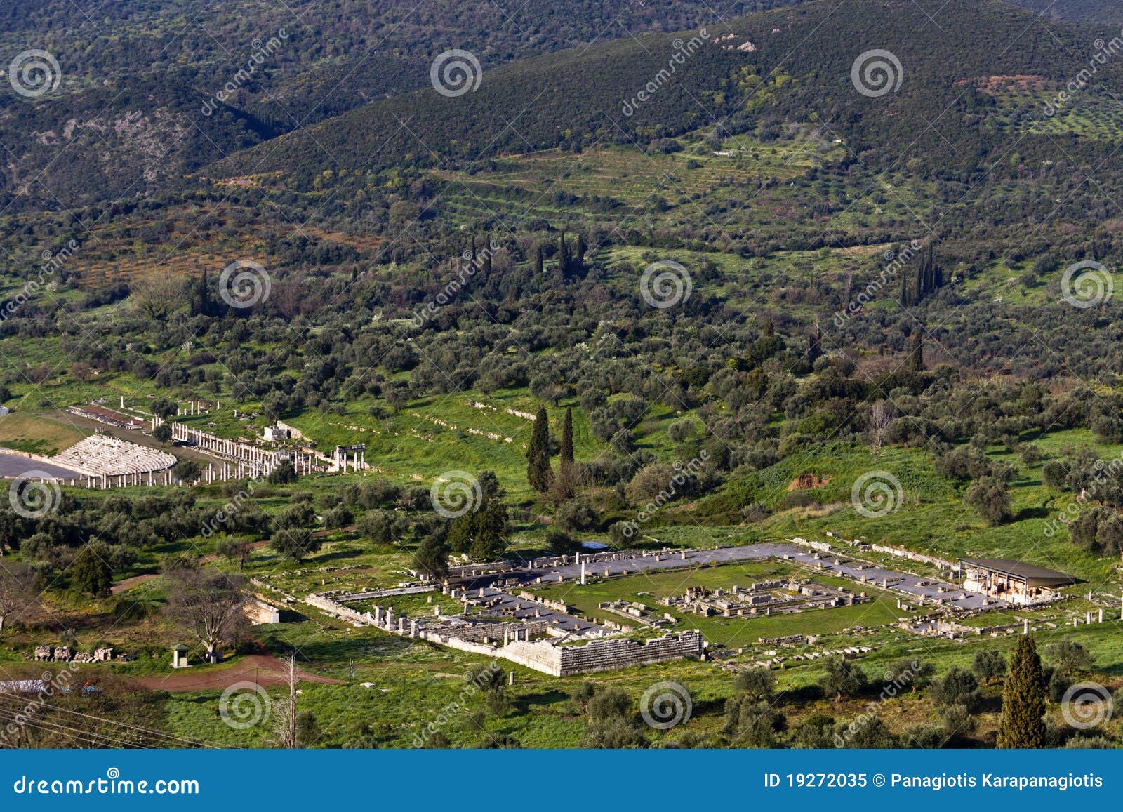 Ancient Messene at Greece stock image. Image of landscape - 19272035