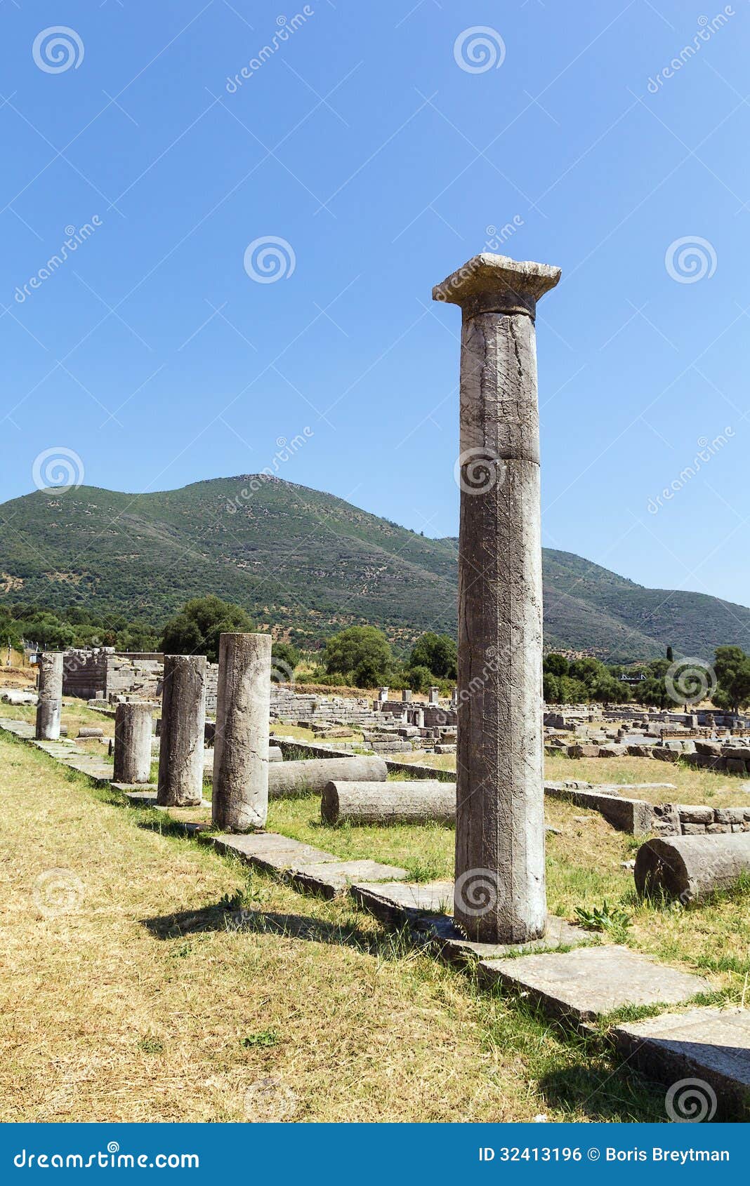 Ancient Messene, Greece stock photo. Image of floor, antiquity - 32413196