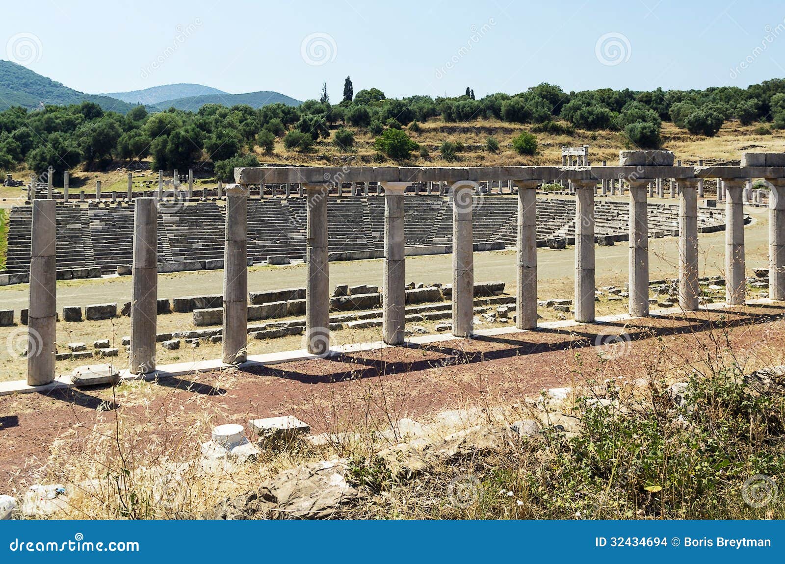 Ancient Messene, Greece stock photo. Image of ruin, europe - 32434694