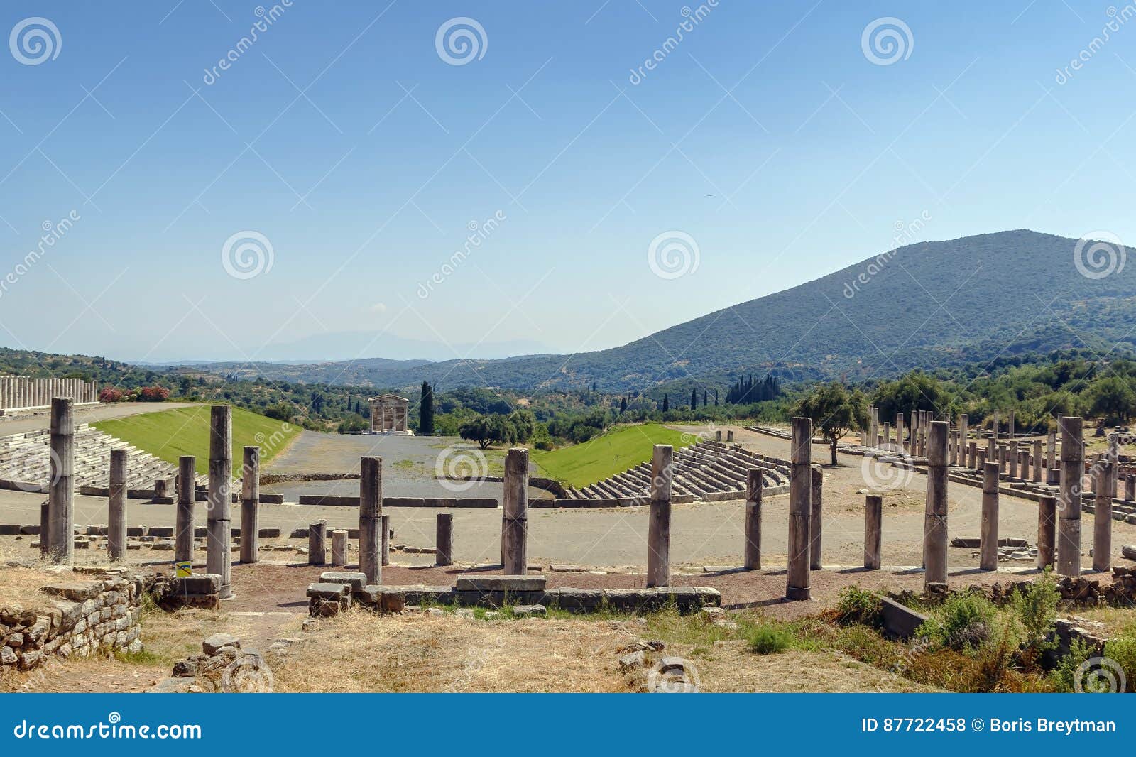 Ancient Messene, Greece stock photo. Image of marble - 87722458