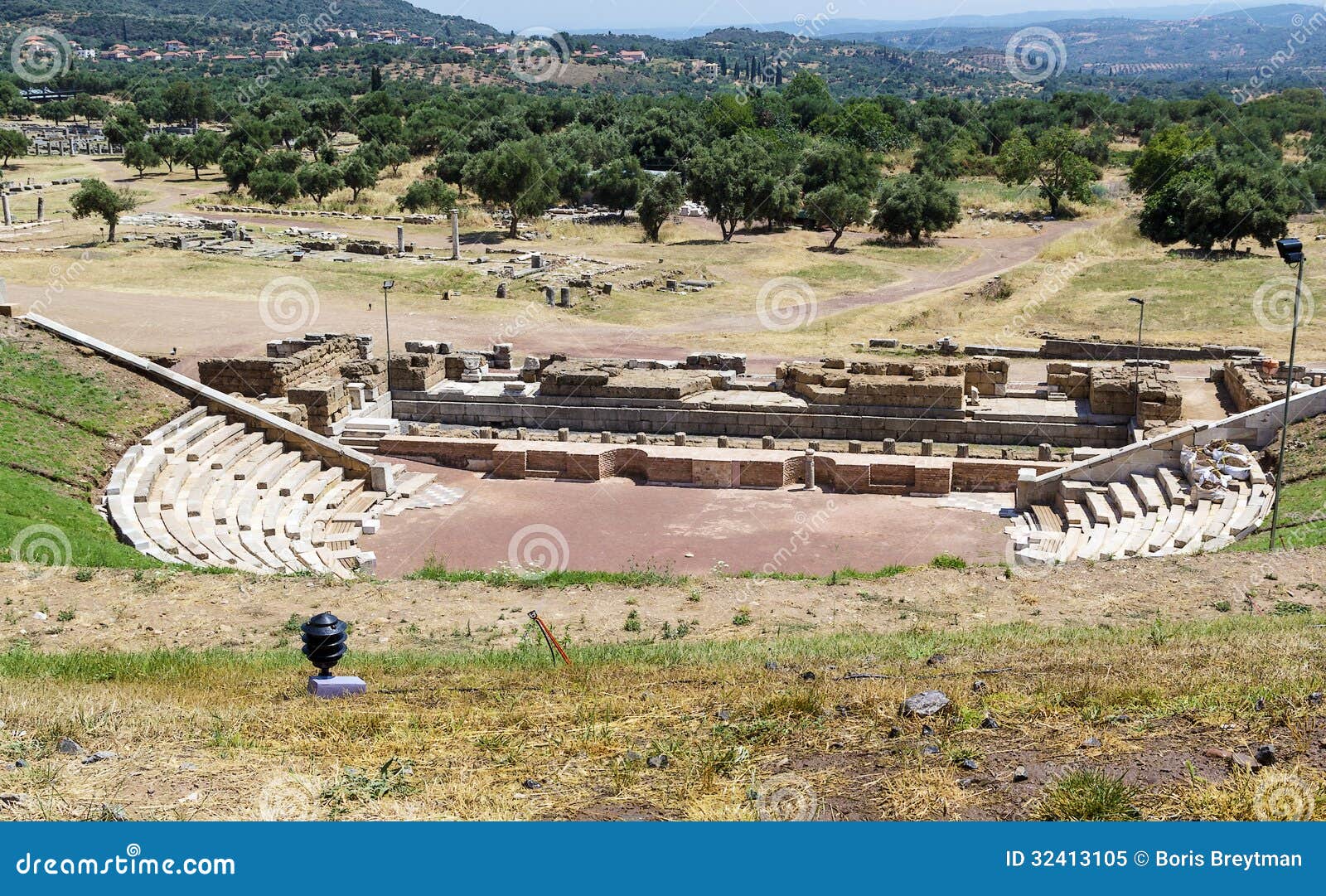 Ancient Messene, Greece stock image. Image of kalamata - 32413105