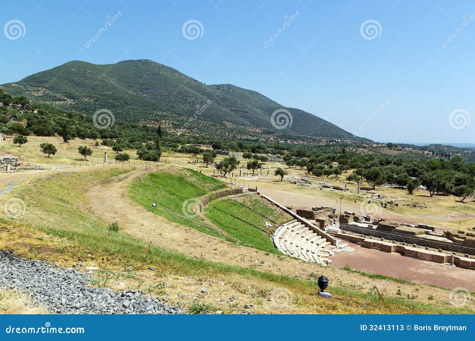 Ancient Messene, Greece stock image. Image of monument - 32413113