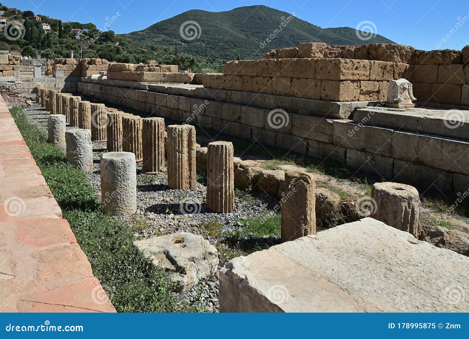 Ancient Messini Greece stock image. Image of ancient - 178995875
