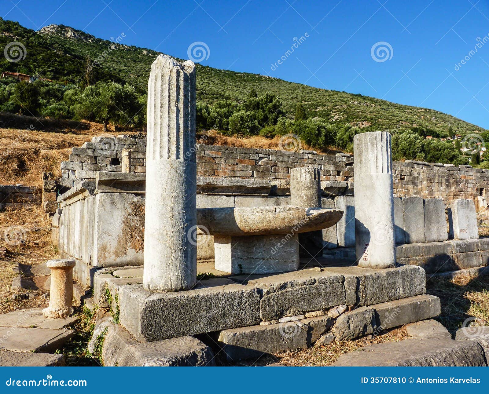 Ancient Messini Ruins, Messinia, Greece Stock Photo - Image of messinia ...