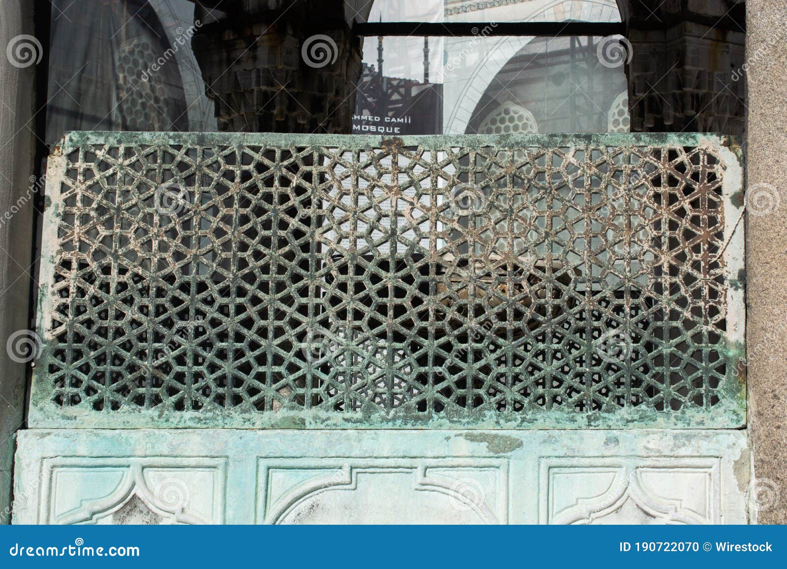 Ancient Metal Gate with Old Design at Daytime Stock Photo - Image of ...