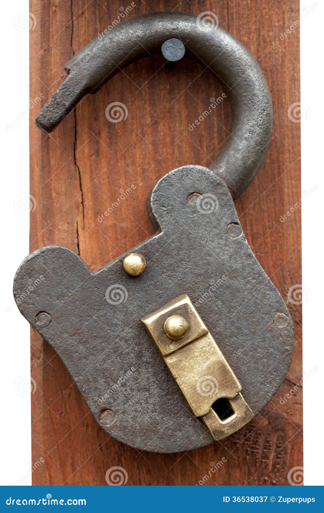 Ancient metal lock stock image. Image of steel, symbol - 36538037
