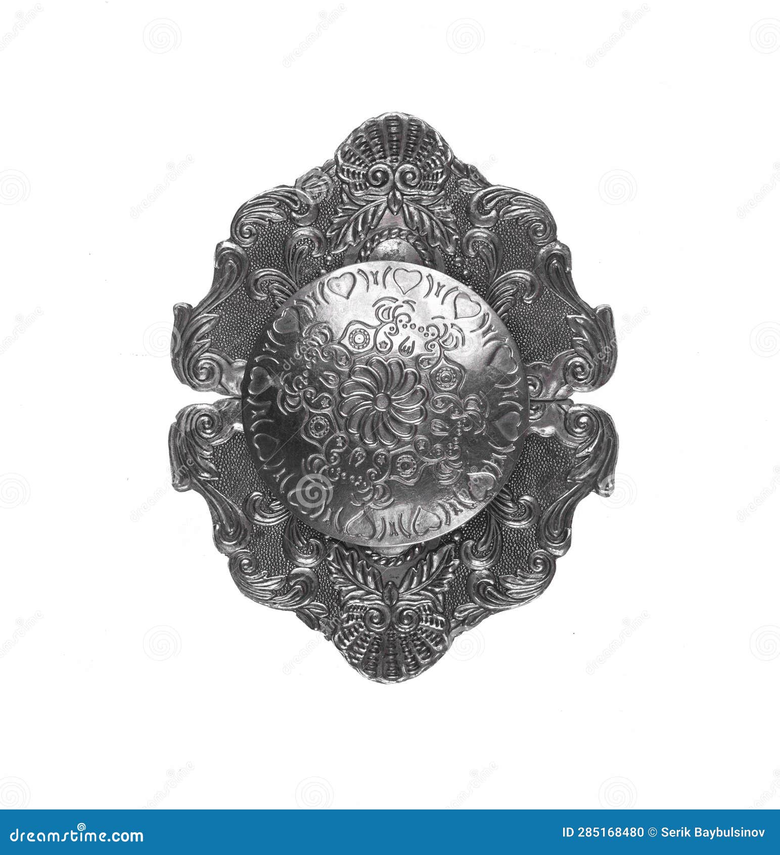 Ancient Metal Objects , Ornaments Stock Photo - Image of silver, style ...